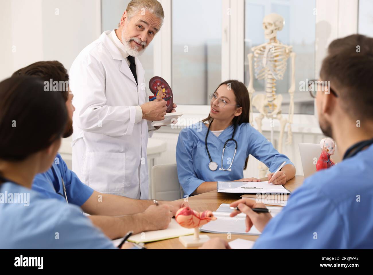 Doctor giving lecture for interns in university Stock Photo - Alamy