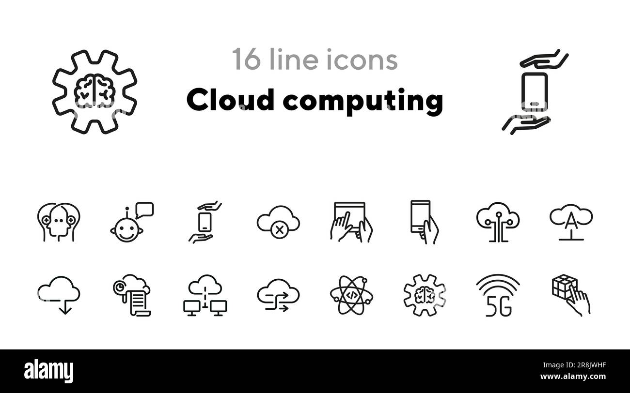 5g icon line simple Cut Out Stock Images & Pictures - Alamy