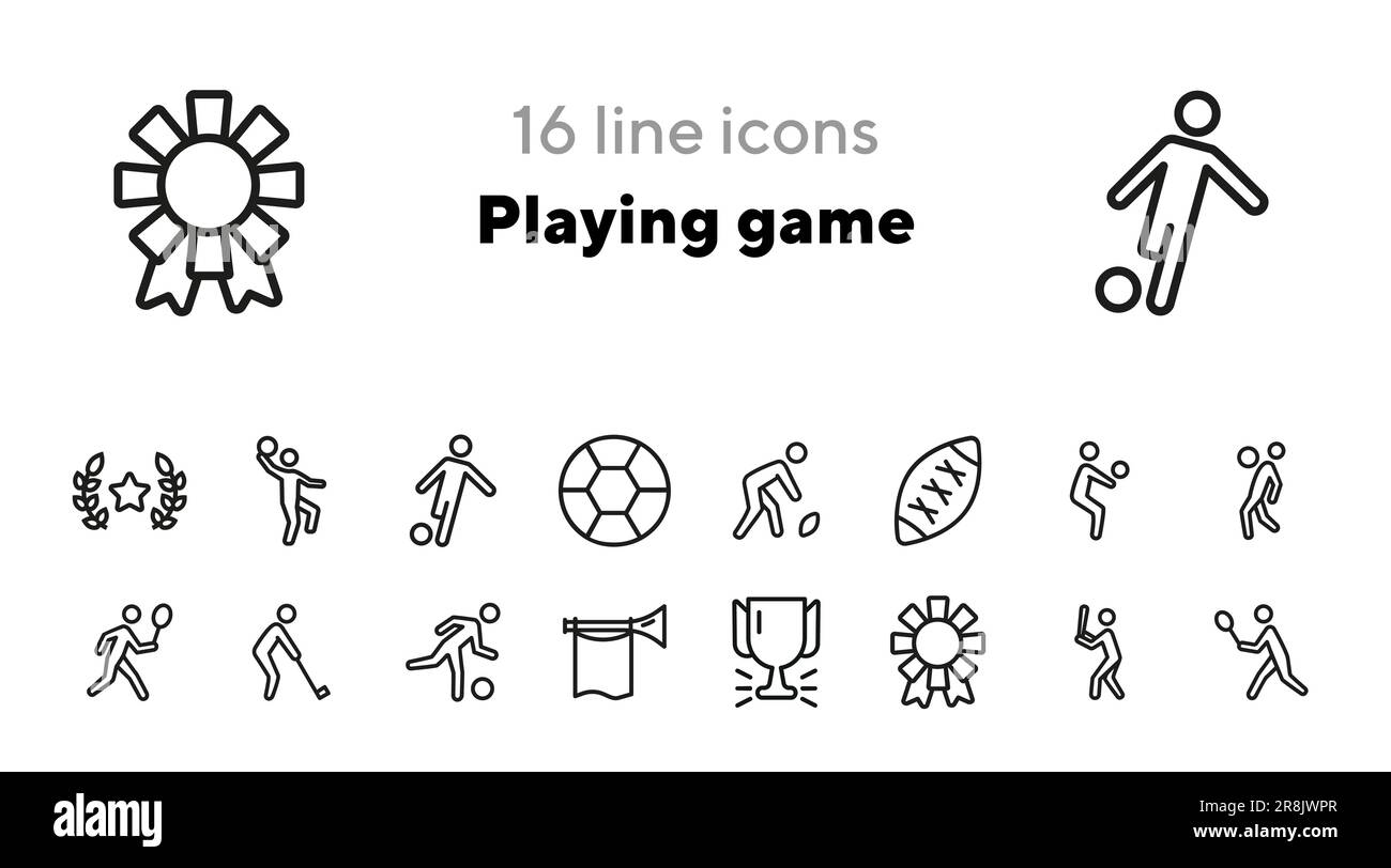 Group playing volleyball Stock Vector Images - Alamy