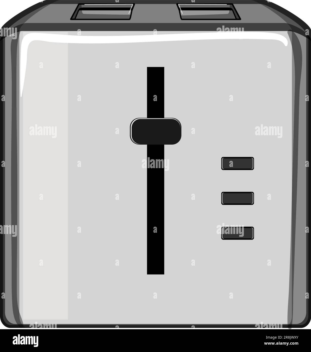 modern toaster bread cartoon vector illustration Stock Vector Image ...