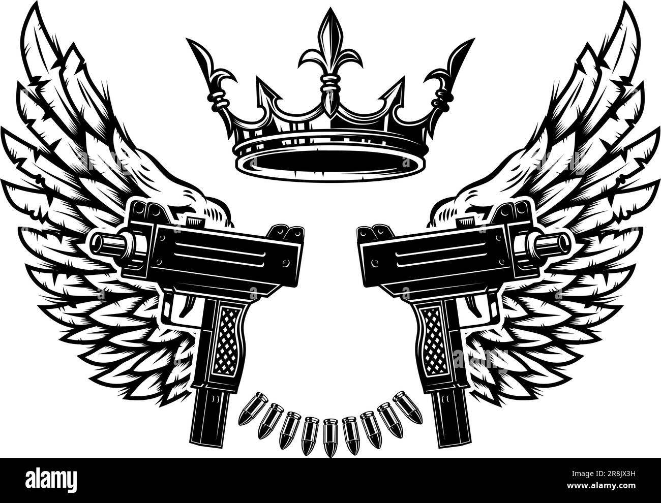 Revolver wing black hi-res stock photography and images - Alamy