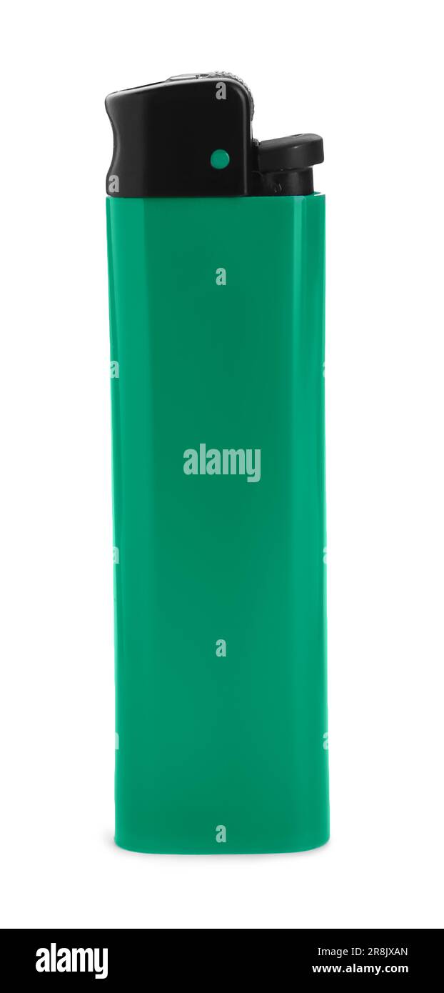Stylish small pocket lighter isolated on white Stock Photo - Alamy