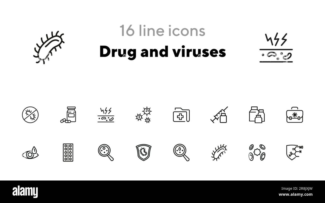 Chemical bacteria product virus Stock Vector Images - Alamy