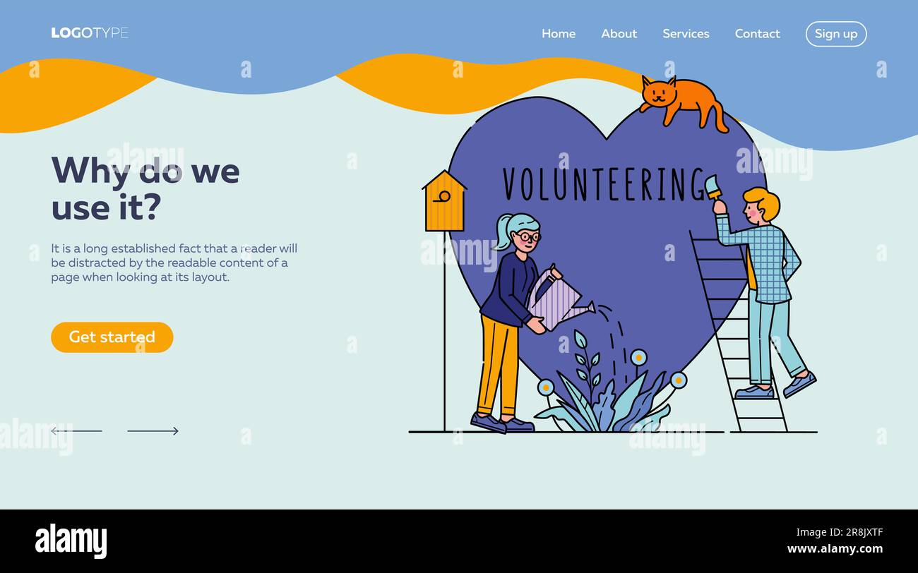 Voluntary charity persons vector illustration Stock Vector Image & Art ...