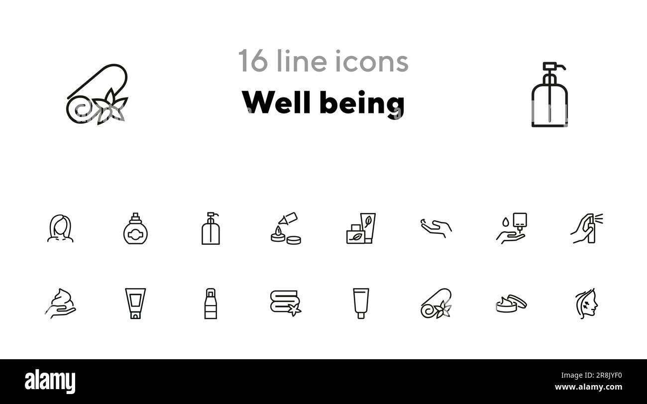 Well being icon Cut Out Stock Images & Pictures - Alamy