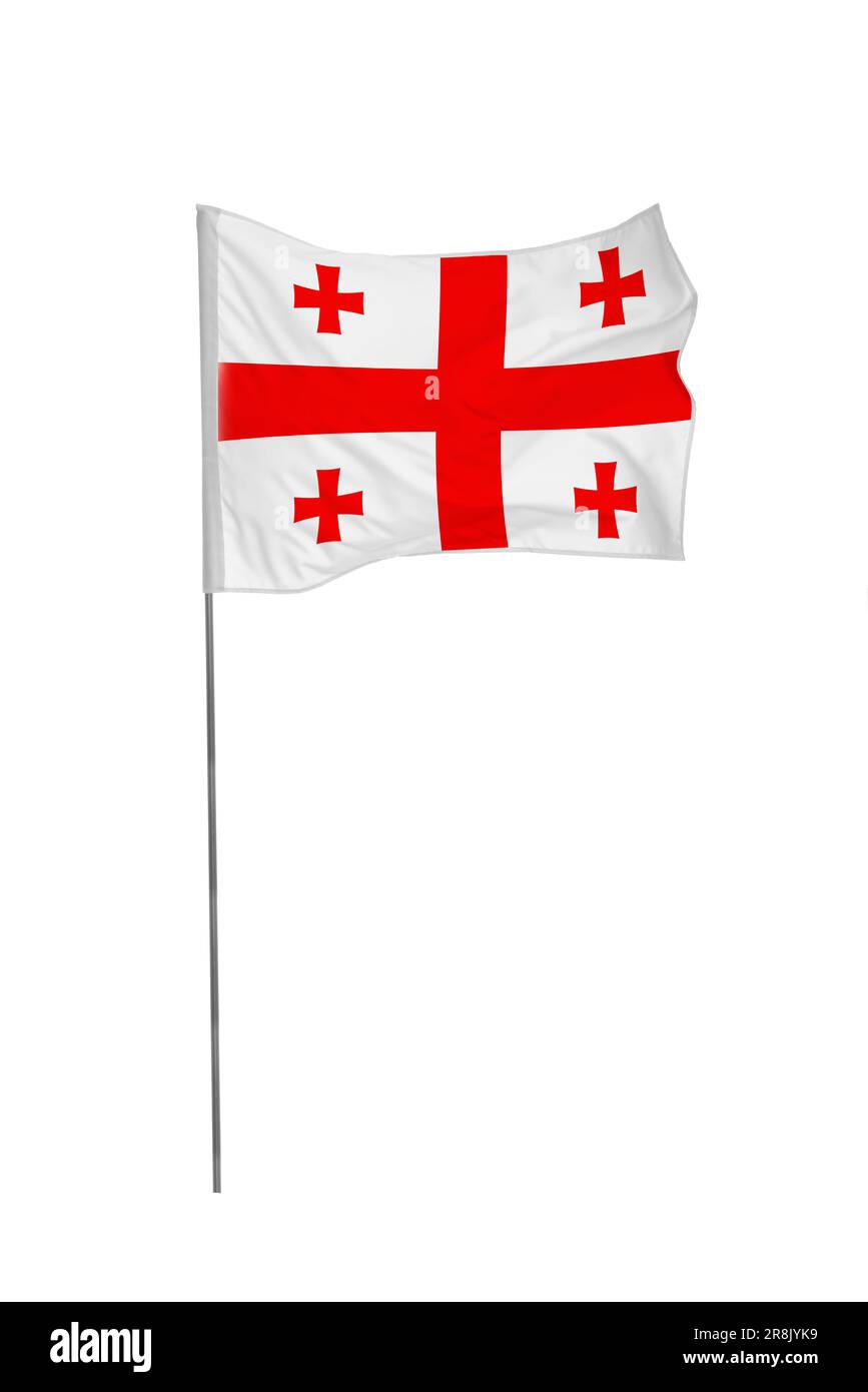 Georgia flag on flagpole hi-res stock photography and images - Alamy