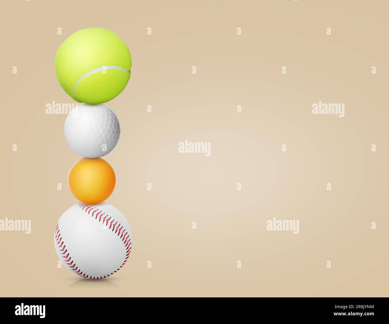 Stacked tennis balls hi-res stock photography and images - Alamy