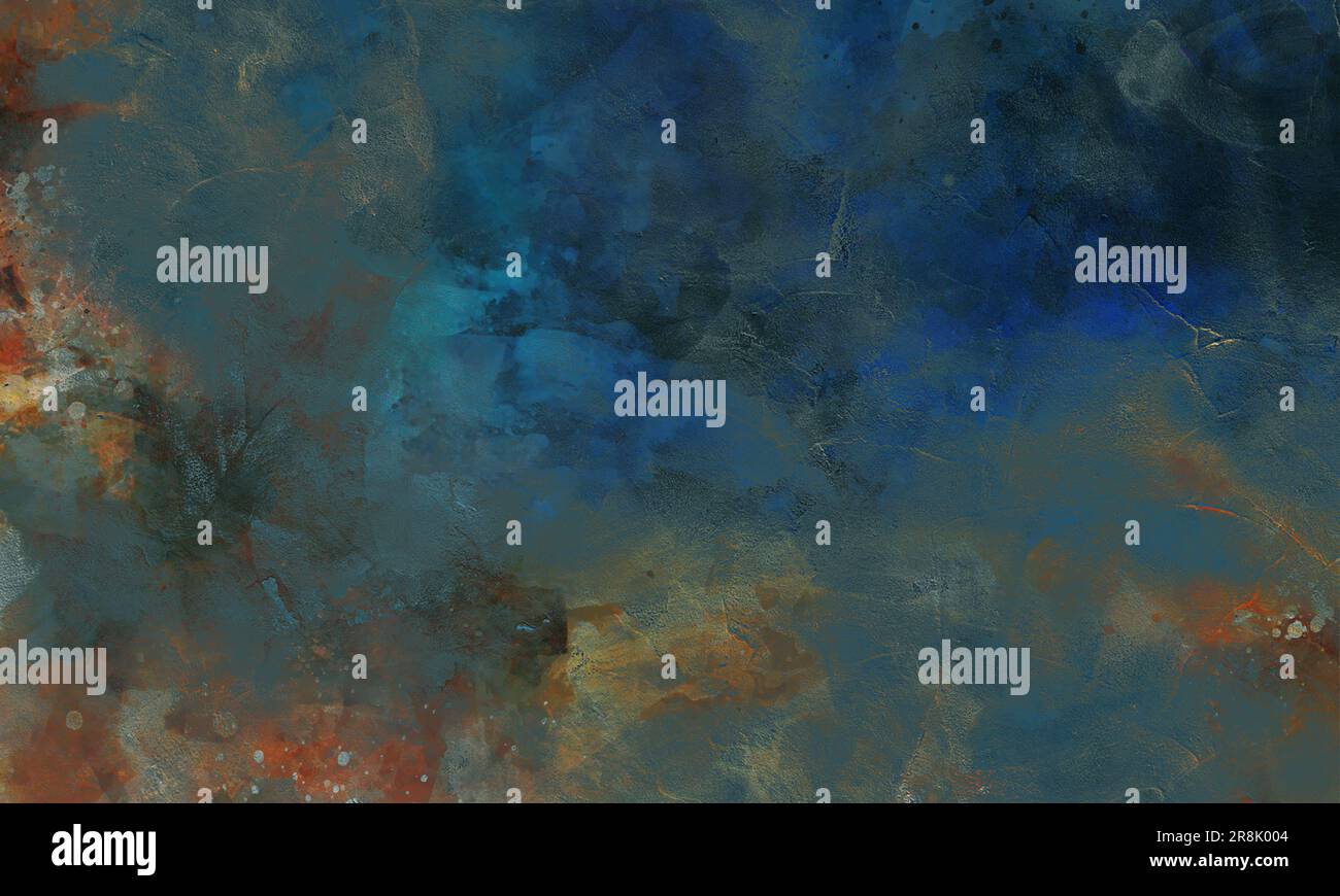 Abstract background of shabby concrete wall surface with bright paint ...
