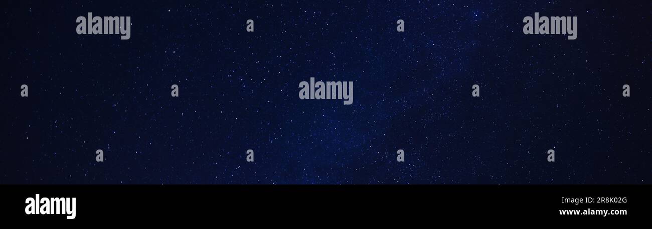 Amazing starry sky at night, banner design Stock Photo - Alamy