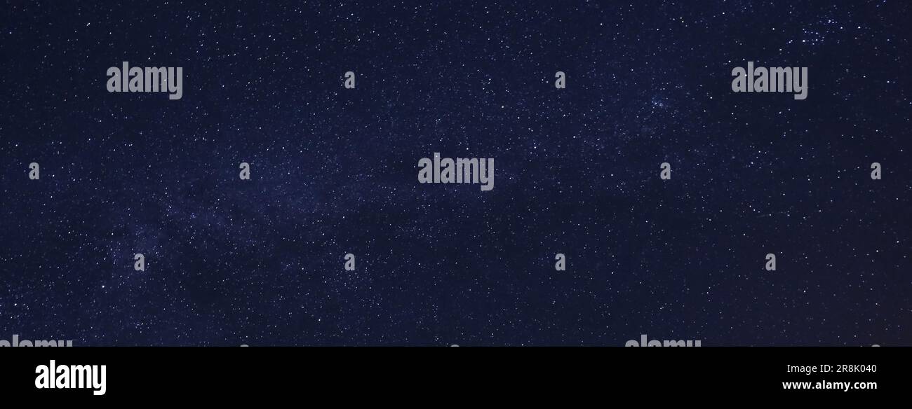 Amazing starry sky at night, banner design Stock Photo - Alamy
