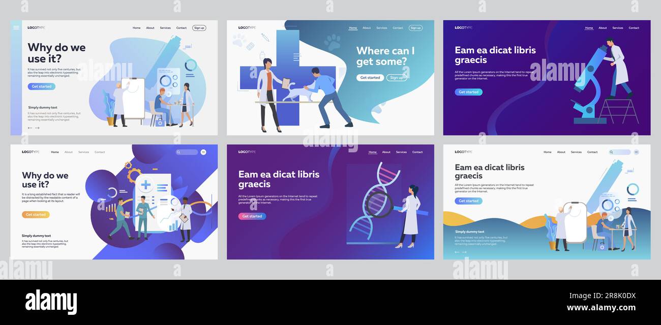 Medical research set Stock Vector Image & Art - Alamy