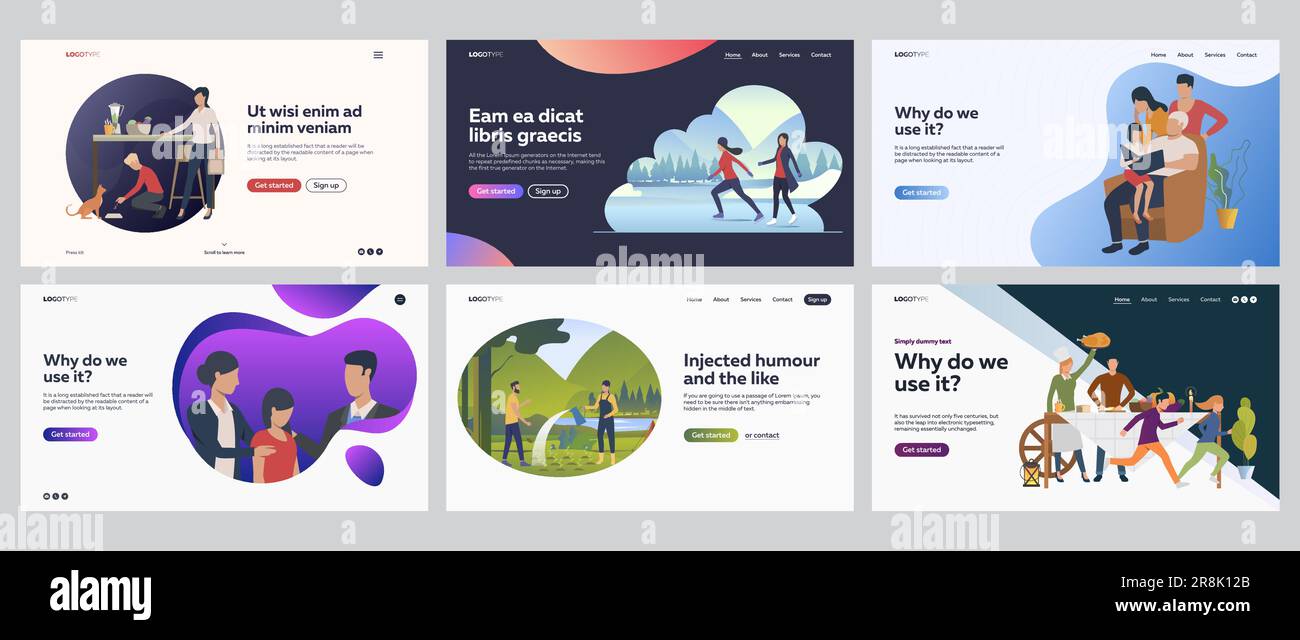 Family weekend set Stock Vector Image & Art - Alamy