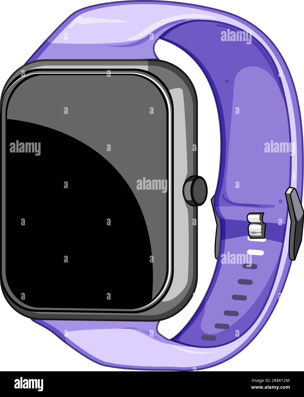 technology smart watch cartoon vector illustration Stock Vector Image ...