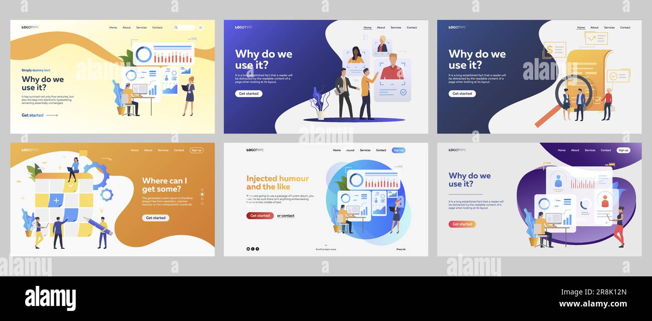 Business processes set Stock Vector Image & Art - Alamy