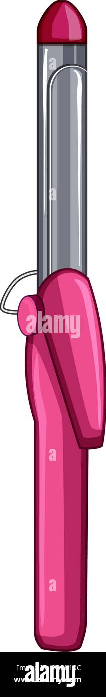 equipment curling hair cartoon vector illustration Stock Vector Image ...