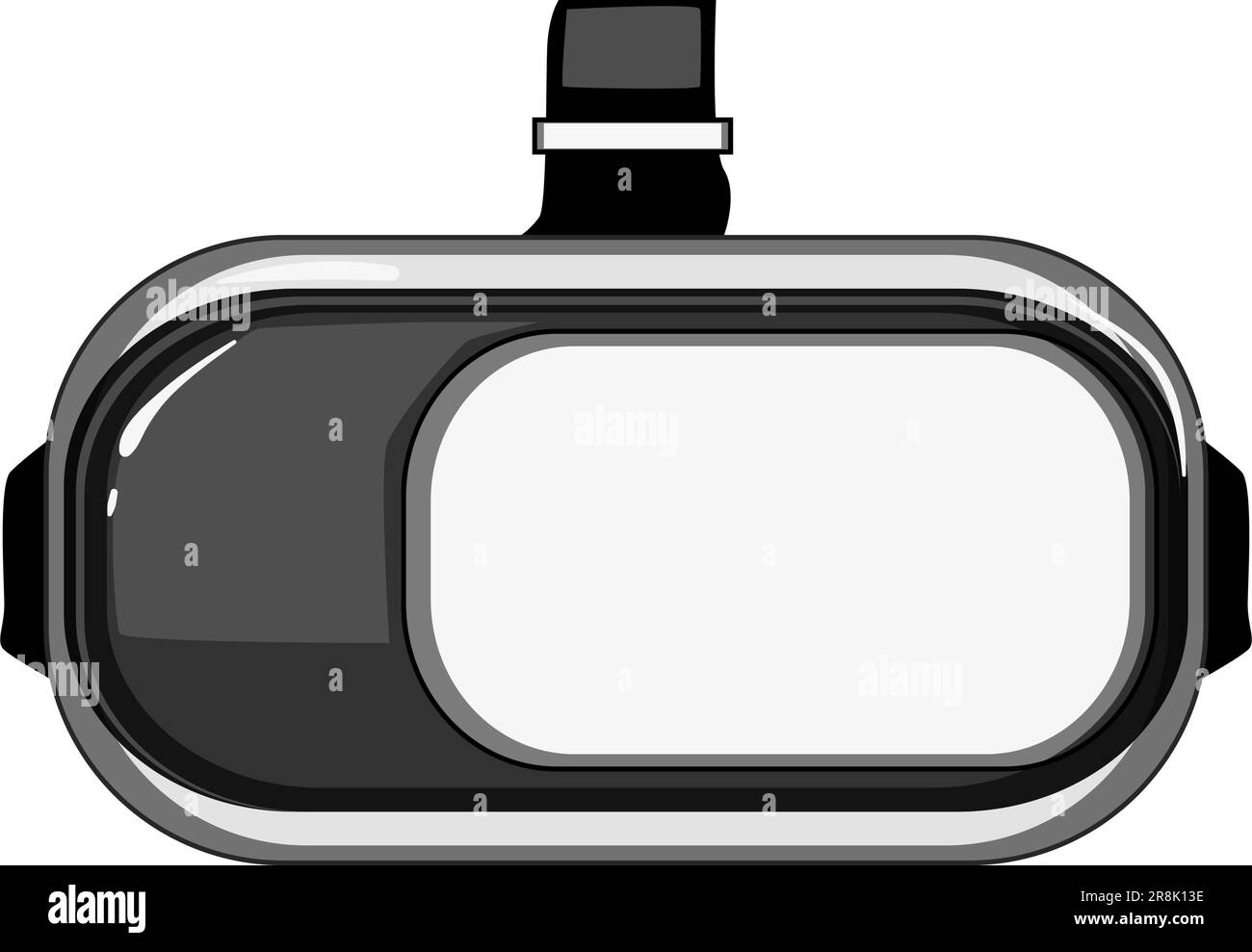 headdigital vr glasses cartoon vector illustration Stock Vector Image ...