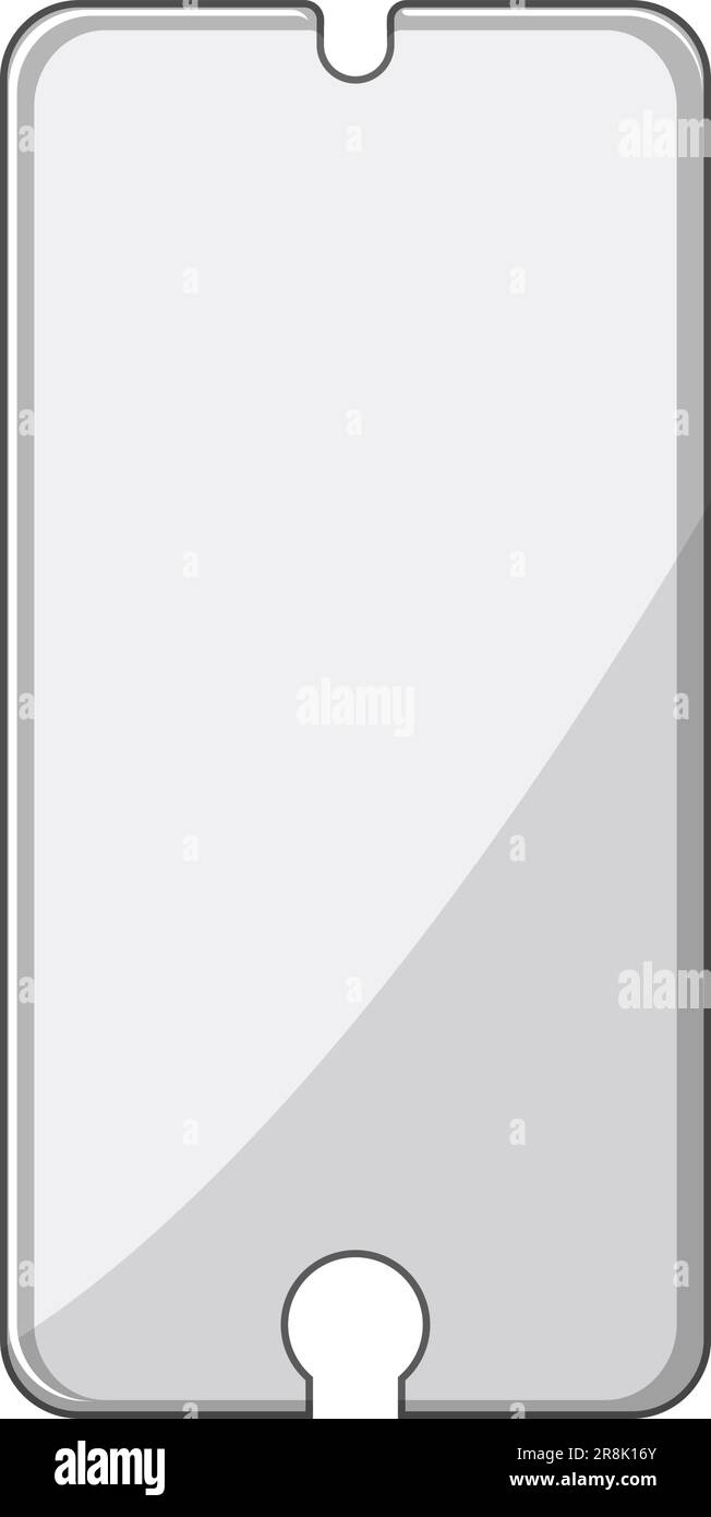 guard phone screen protector cartoon vector illustration Stock Vector ...