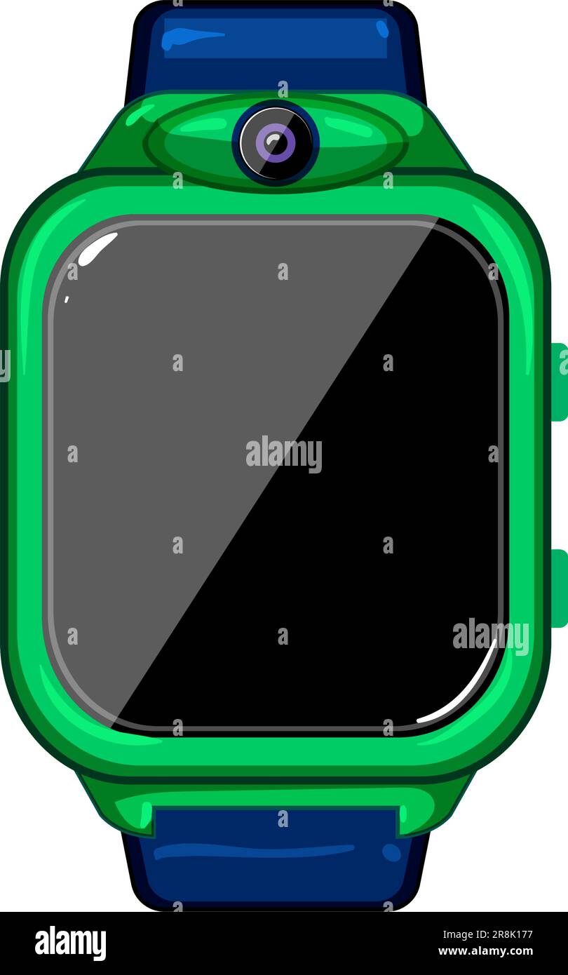 boy kid watch time cartoon vector illustration Stock Vector Image & Art ...