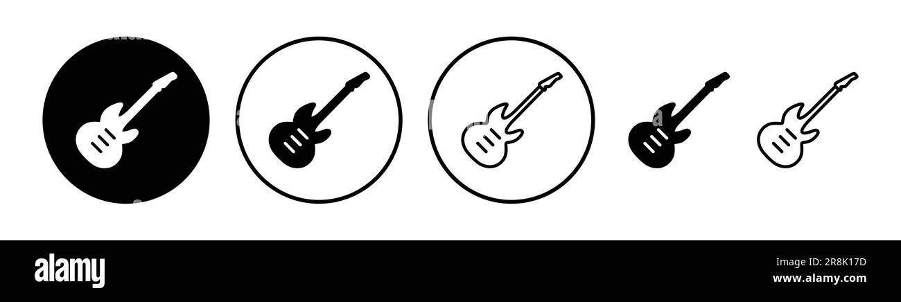 Guitar icon vector. musical instrument sign Stock Vector Image & Art ...