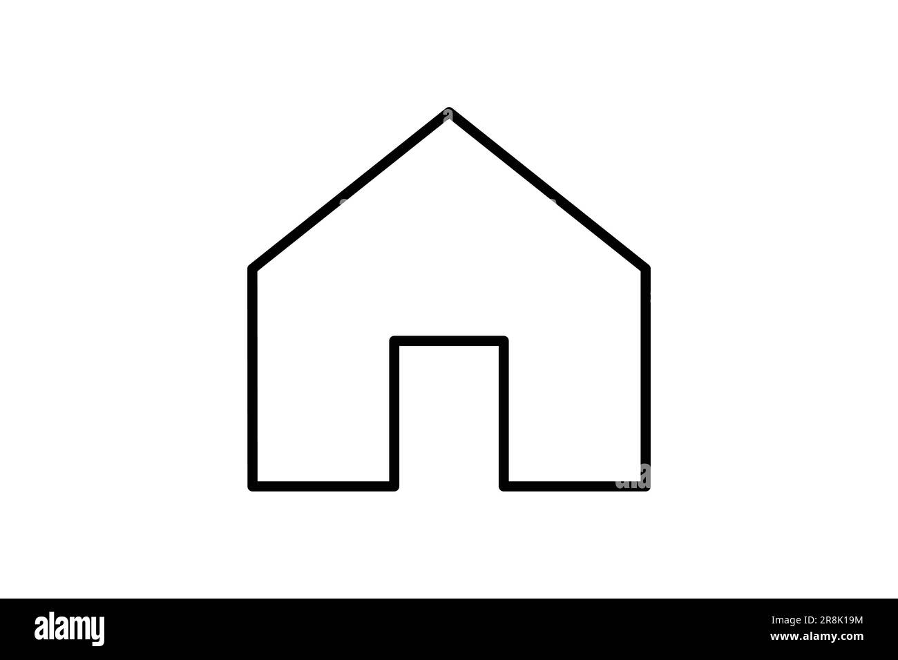 minimal home icon. Icon related to homepage, building. Line icon style ...