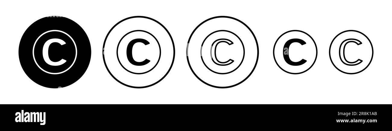 Copyright icon vector. copyright symbol Stock Vector Image & Art - Alamy