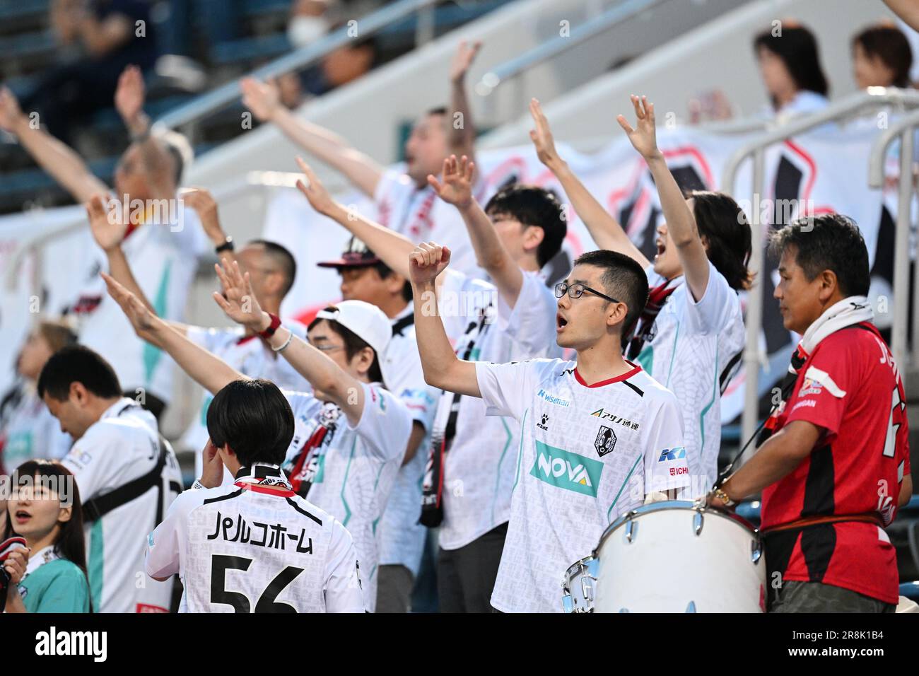 NHK Spring Mitsuzawa Football Stadium, Kanagawa, Japan. 21st June, 2023. Iwate Grulla Morioka ...