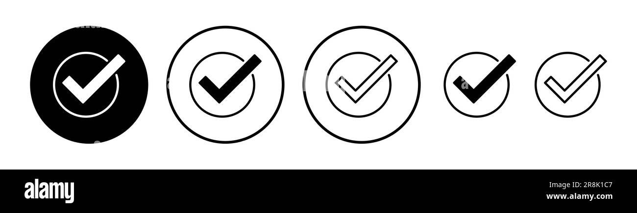 check icon vector. check mark icon. check list button icon Stock Vector ...