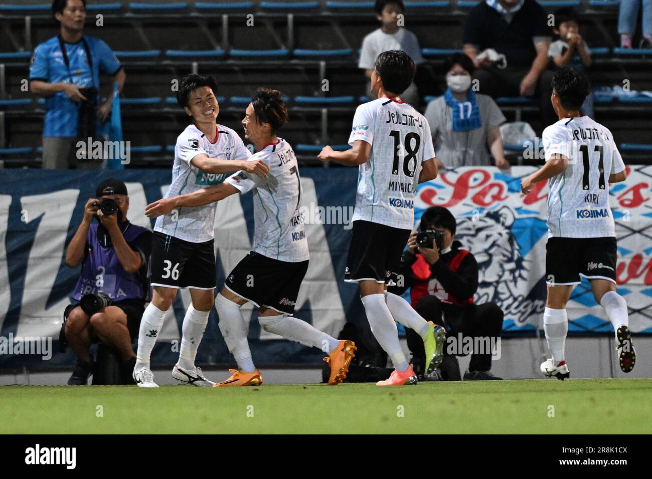 NHK Spring Mitsuzawa Football Stadium, Kanagawa, Japan. 21st June, 2023. Iwate Grulla Morioka ...