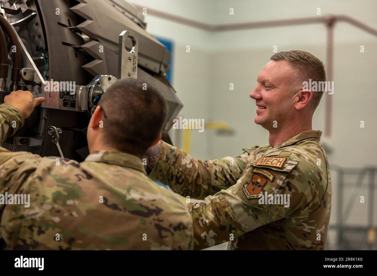U.S. Airmen with the 372nd Training Squadron Detachments 204 and 219 ...