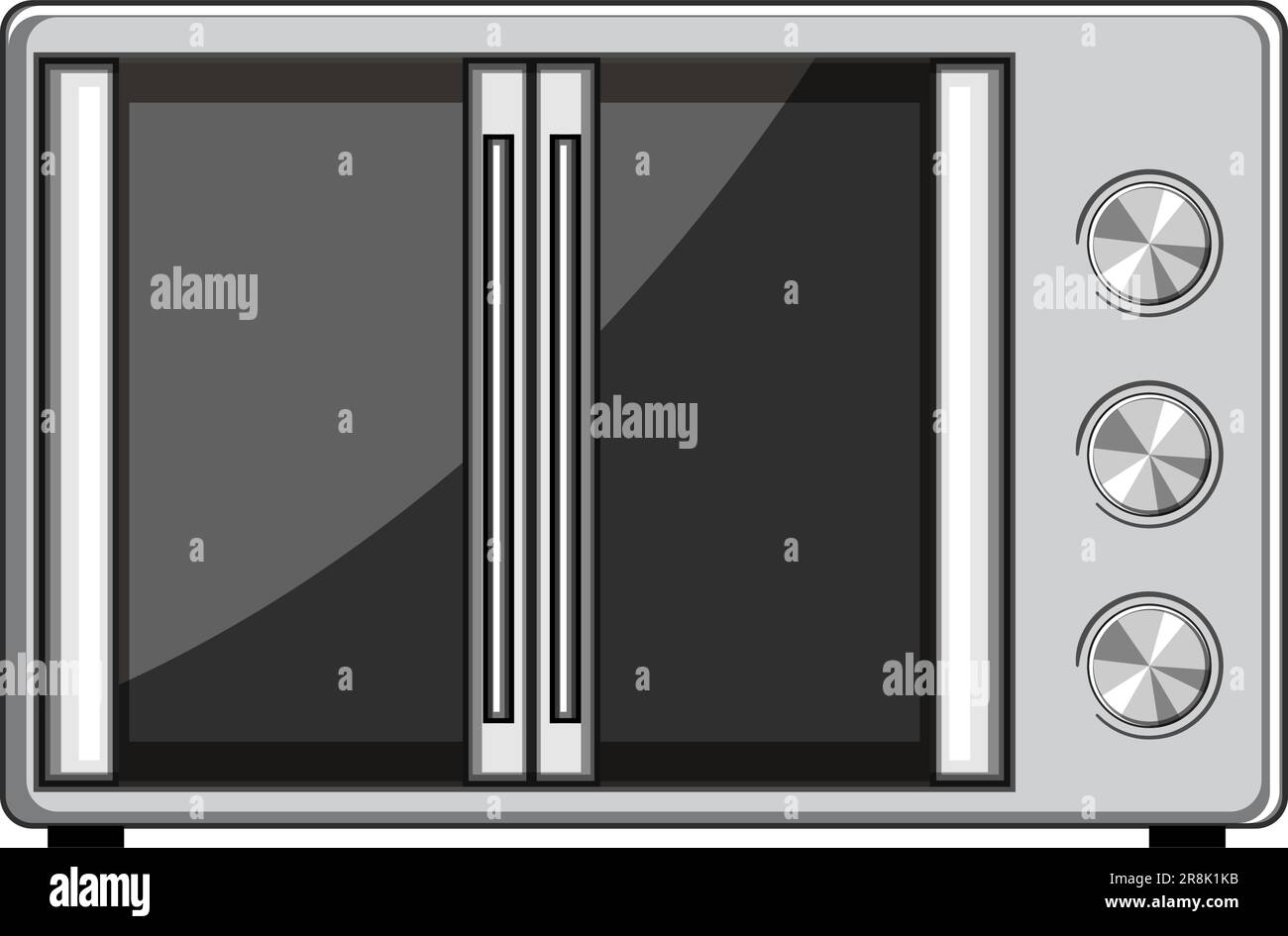 apartment oven kitchen cartoon vector illustration Stock Vector Image ...