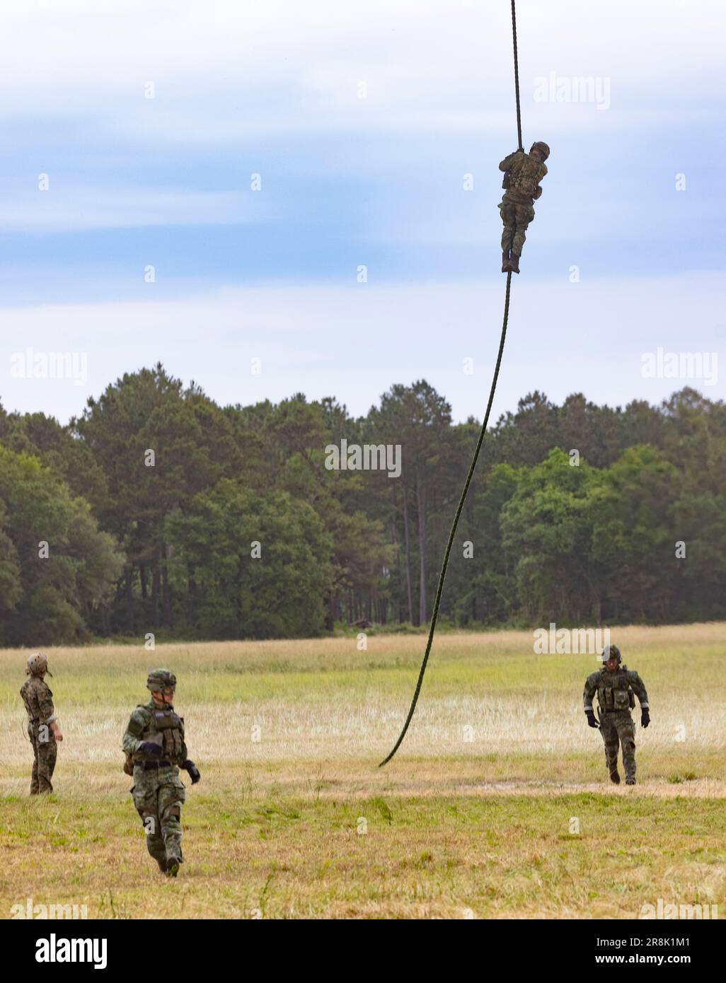 U.S. Marines with 2nd Air Naval Gunfire Liaison Company conduct fast ...