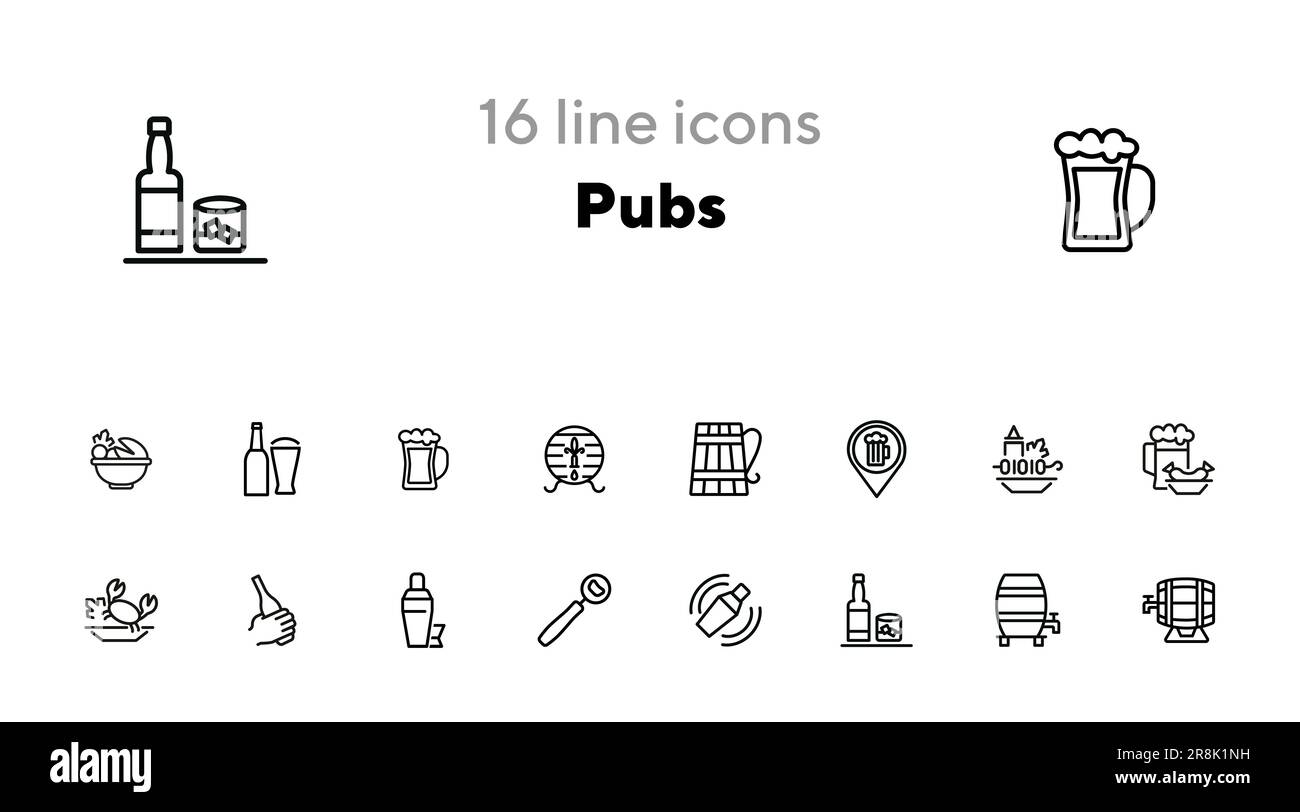 Pubs sign Stock Vector Images - Alamy