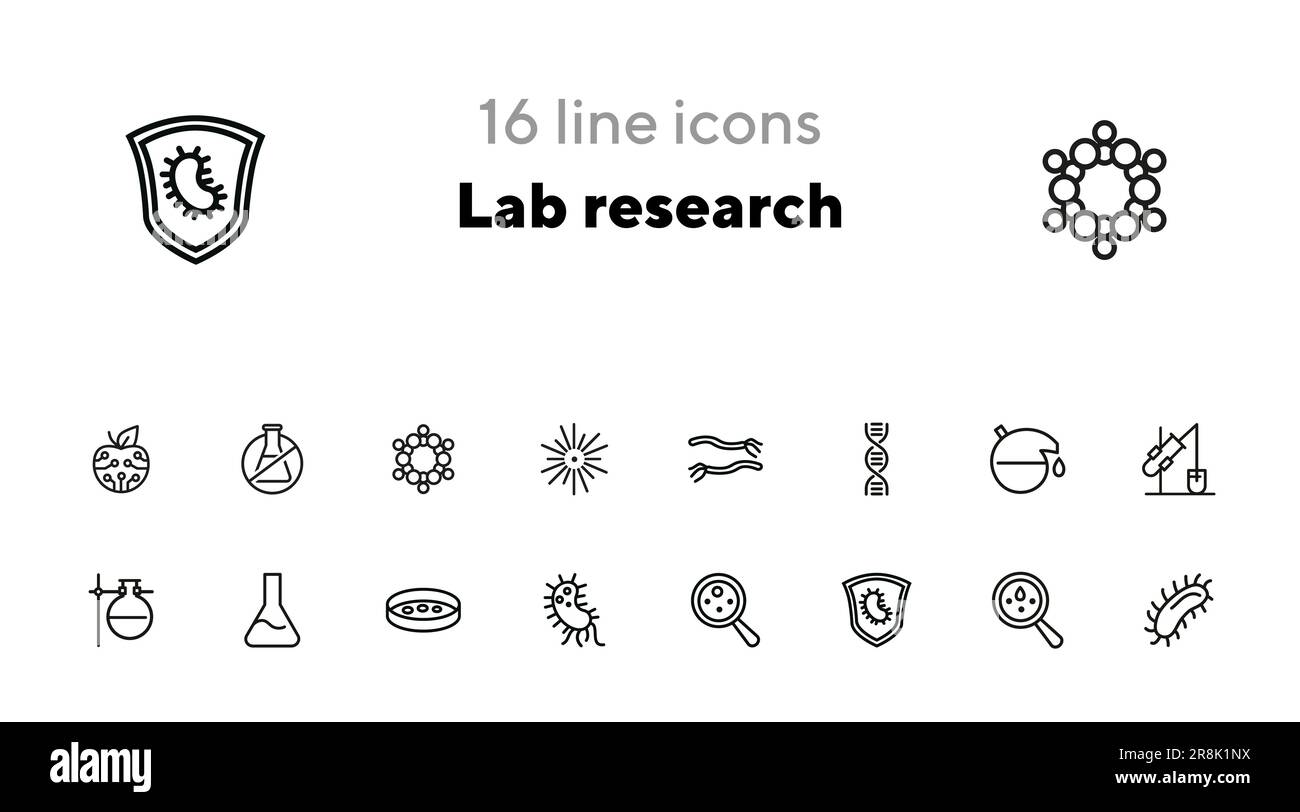 Laboratory beaker isolated linear icon hi-res stock photography and ...