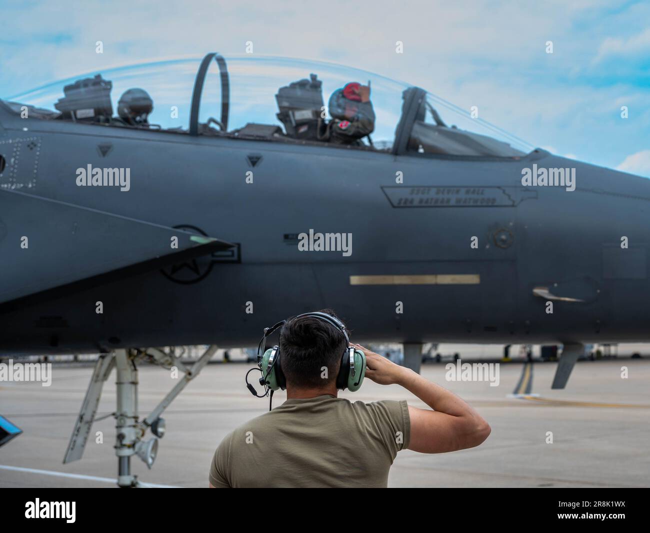 U.S. Air Force Capt. Cecilia “Feisty” Tumas, and 1st Lt. Samuel Kuo ...