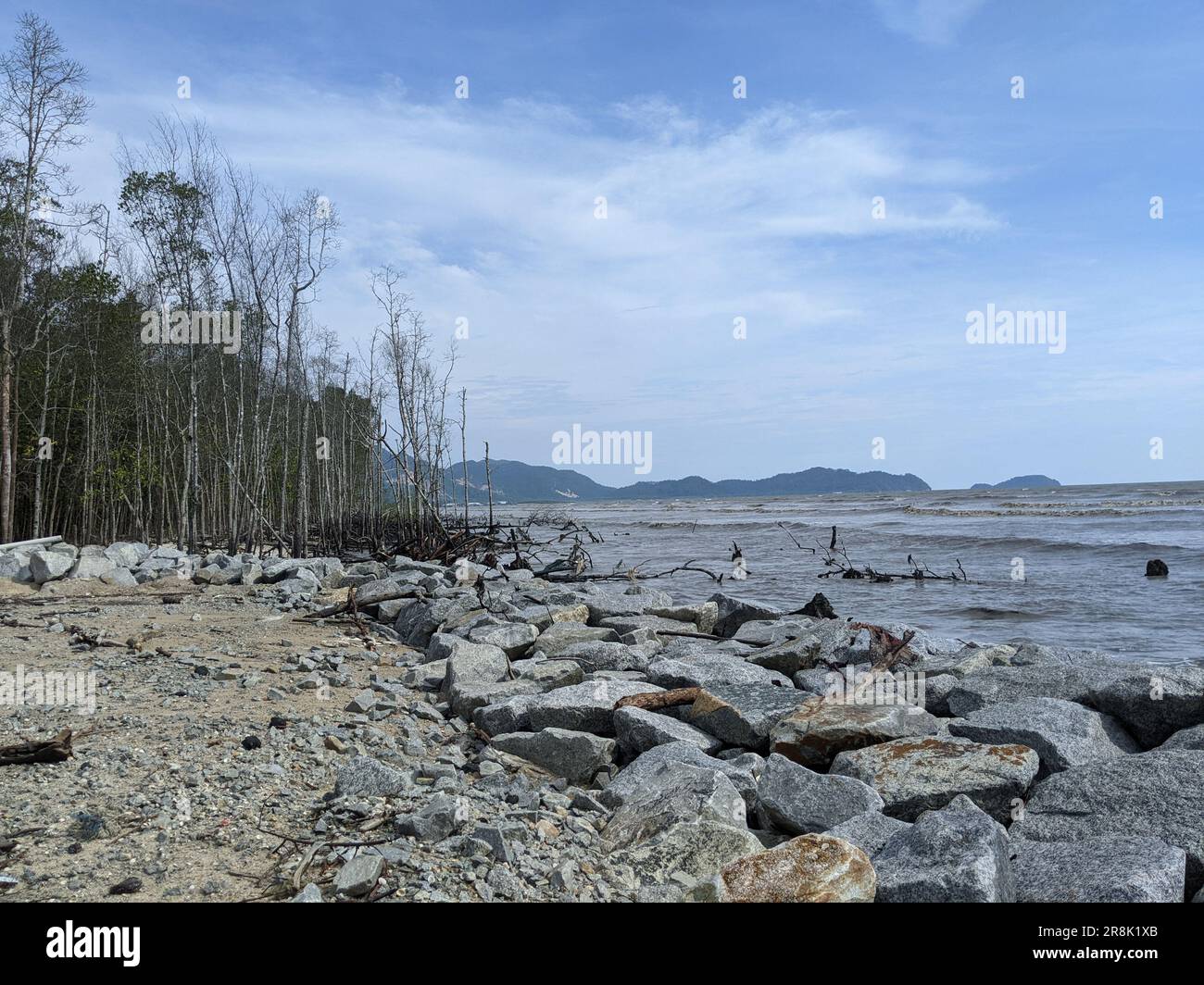 The atmosphere from the beach is beautiful with strong waves and big ...