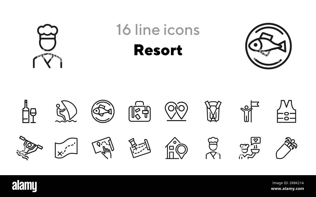 Trekking resort Stock Vector Images - Alamy