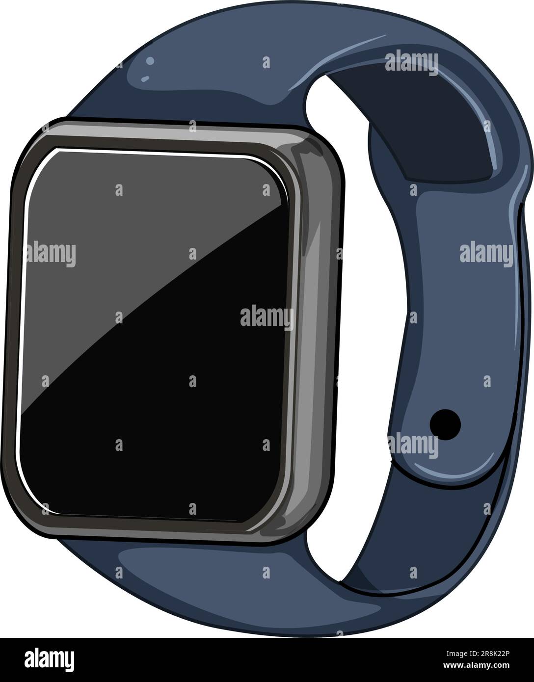 screen smart watch cartoon vector illustration Stock Vector Image & Art ...