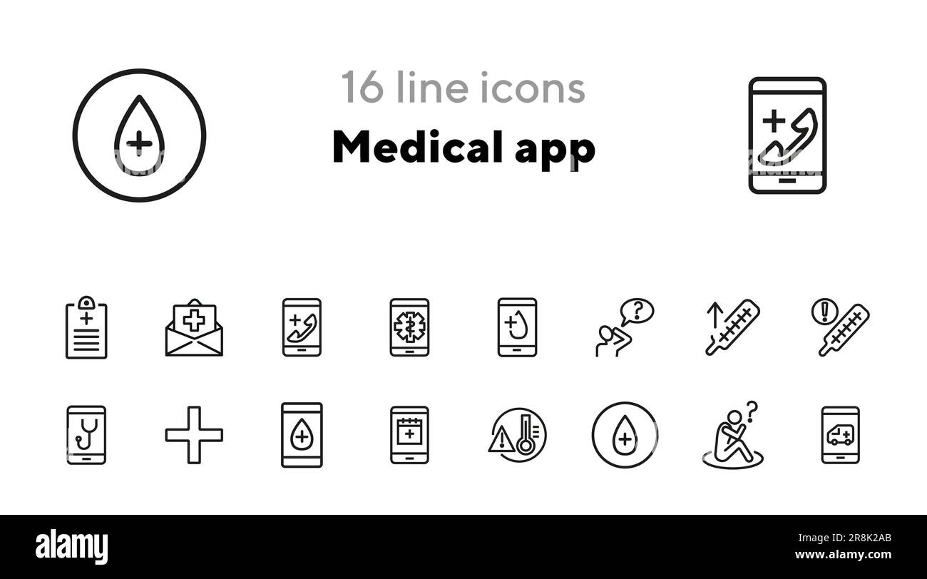 Anxiety icon linear logo Cut Out Stock Images & Pictures - Alamy