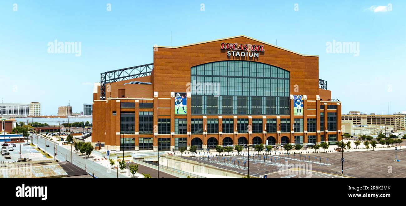 Aerial of lucas oil stadium hi-res stock photography and images - Alamy