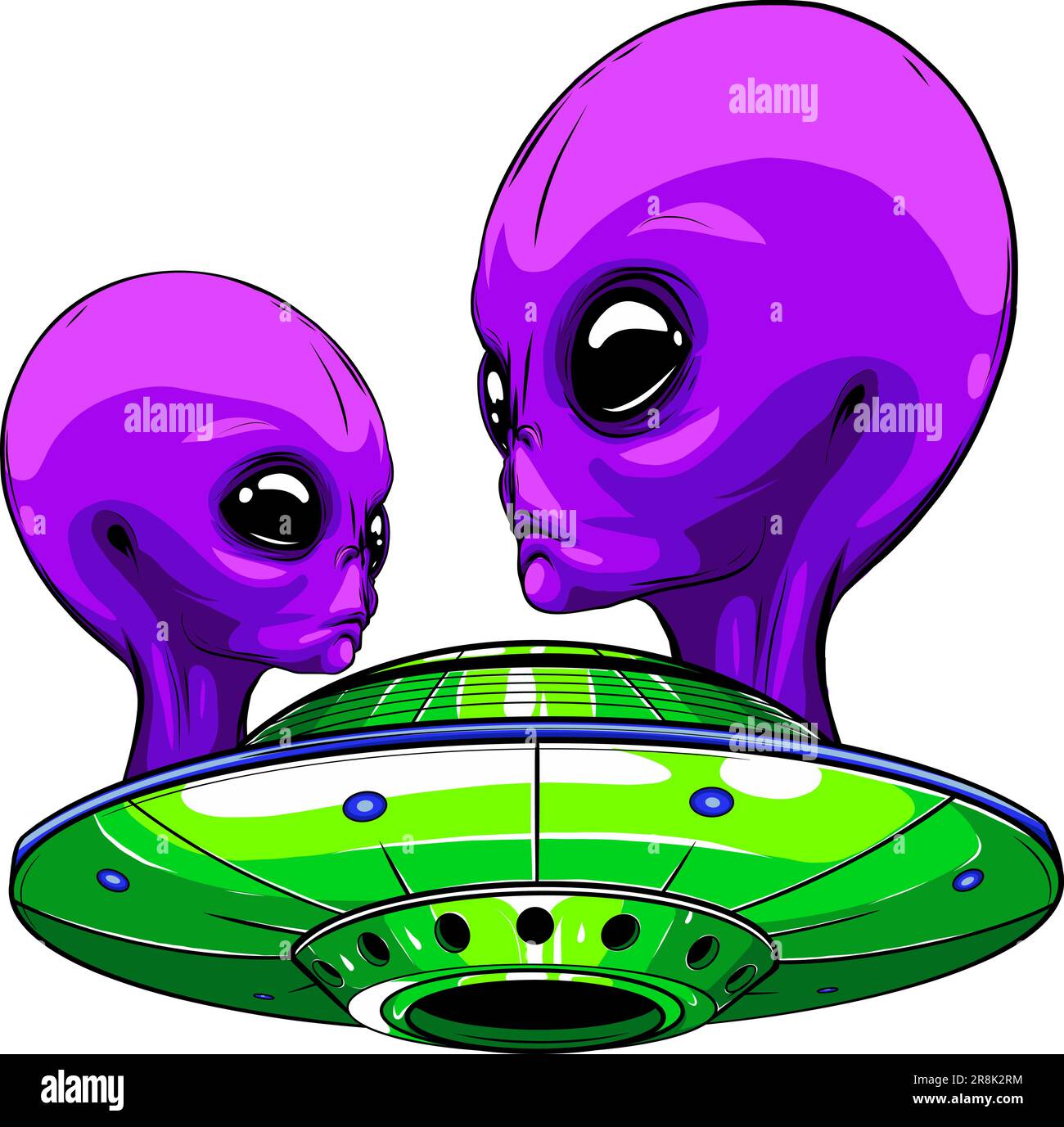 Cute Alien UFO Cartoon Vector Icon Illustration Stock Vector Image ...
