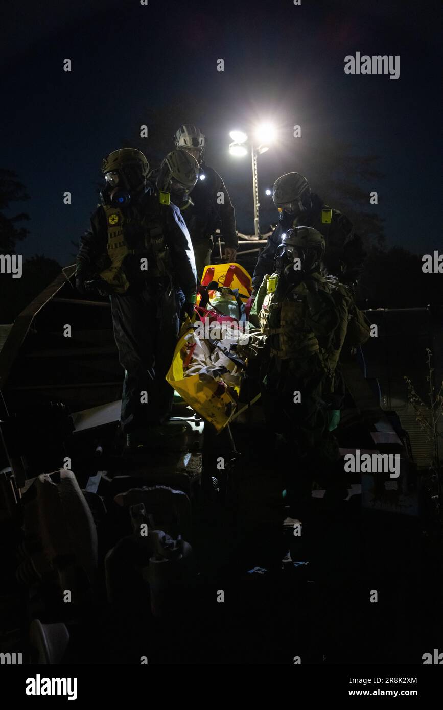 U.S. Marines with the Chemical Biological Incident Response Force ...