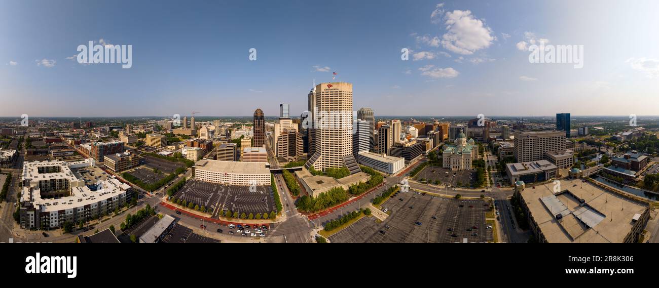 Aerial of downtown indianapolis hi-res stock photography and images - Alamy