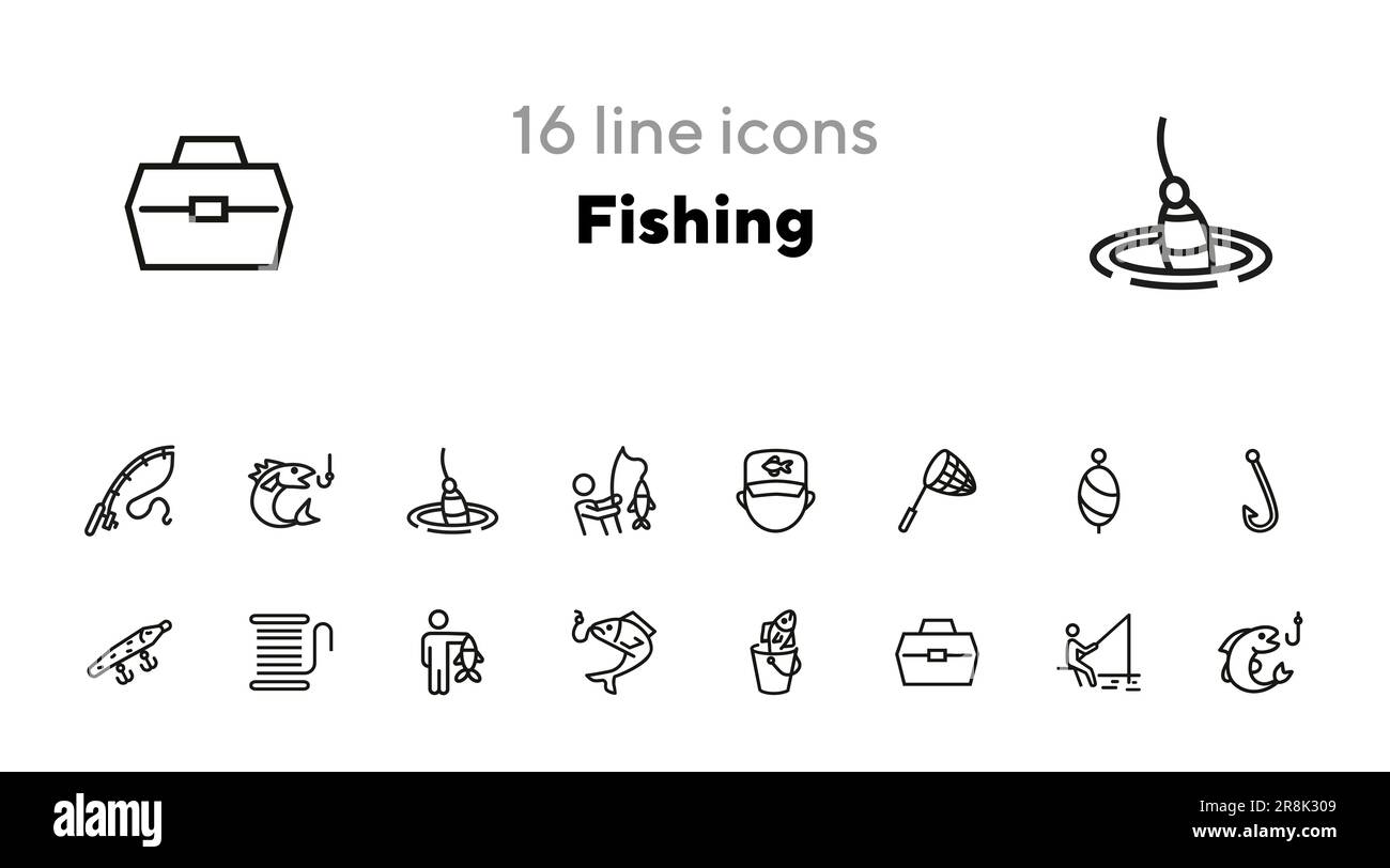 Fishing group logo Stock Vector Images - Alamy