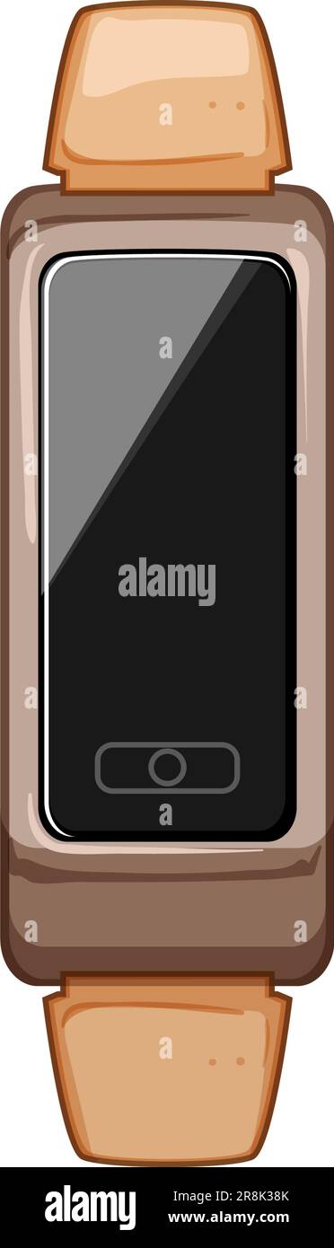 activity fitness bracelet cartoon vector illustration Stock Vector ...