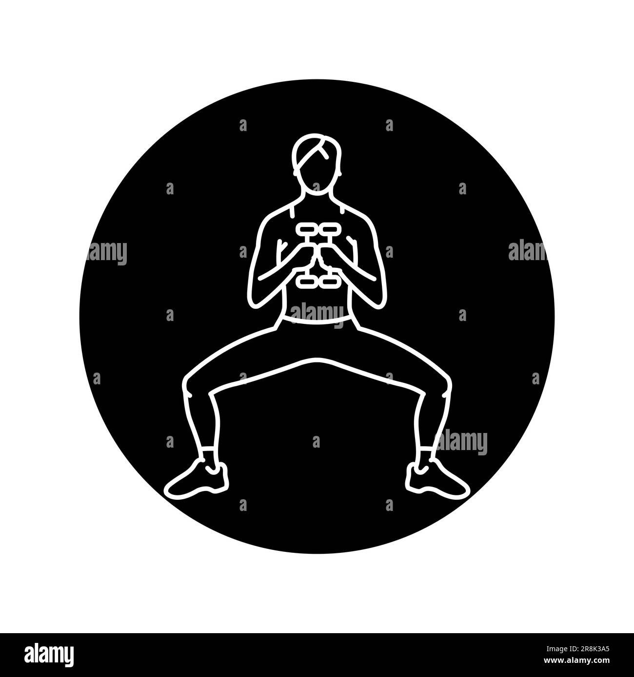 Dumbbell reverse lunge Cut Out Stock Images & Pictures - Alamy