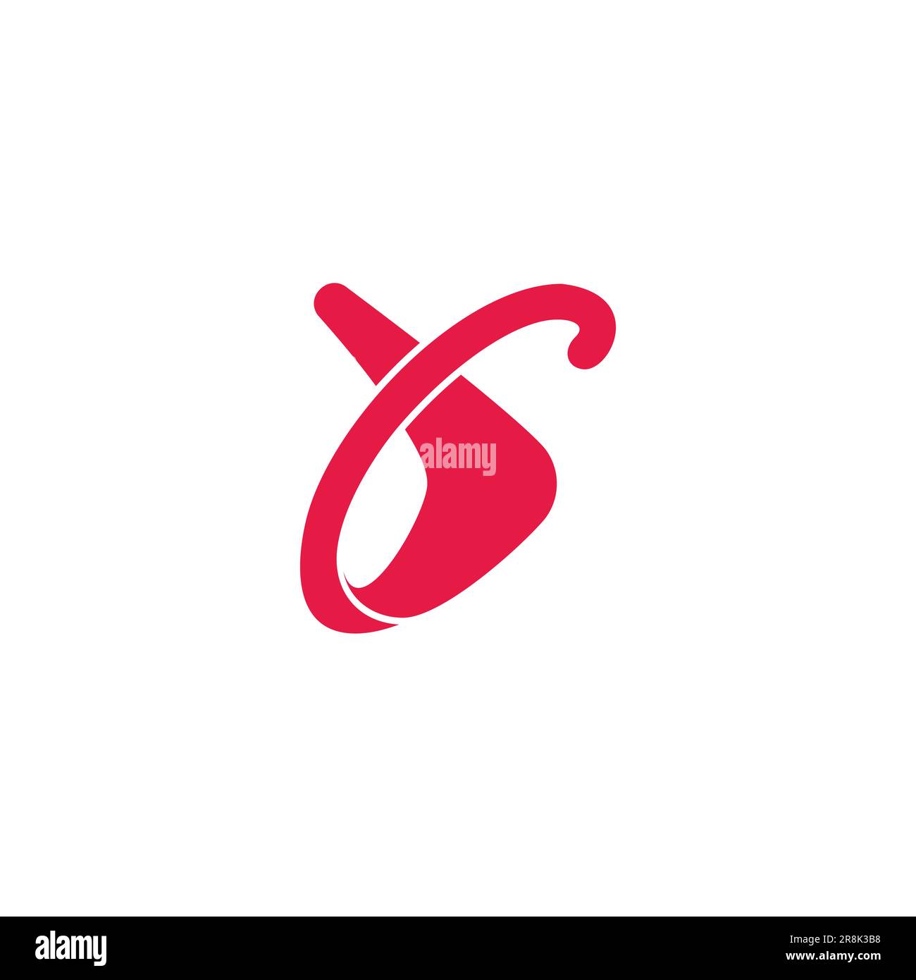 letter c curves red arrow abstract 3d logo vector Stock Vector Image ...