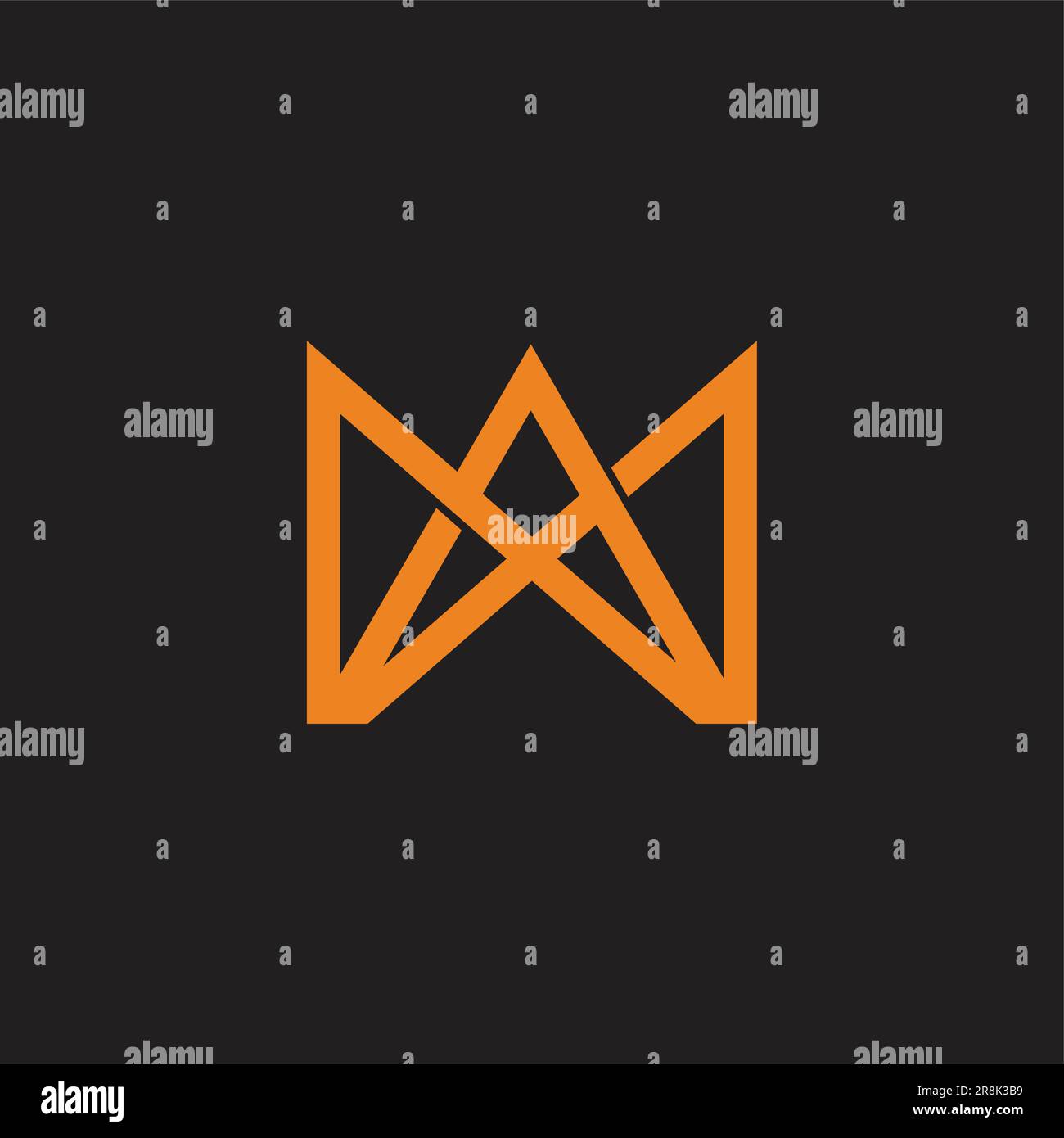letter ma triangles overlap lines logo vector Stock Vector Image & Art ...