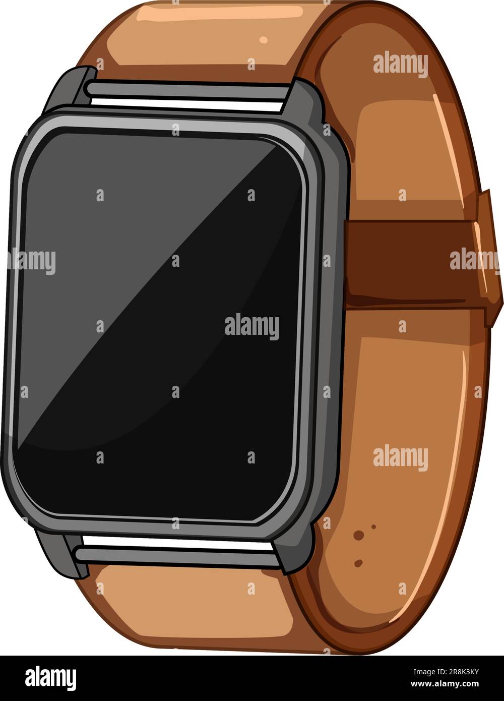 sport smart watch cartoon vector illustration Stock Vector Image & Art ...