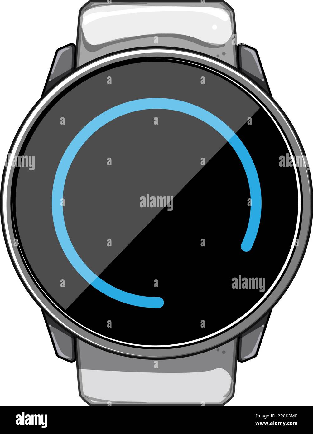 hand smart watch cartoon vector illustration Stock Vector Image & Art ...