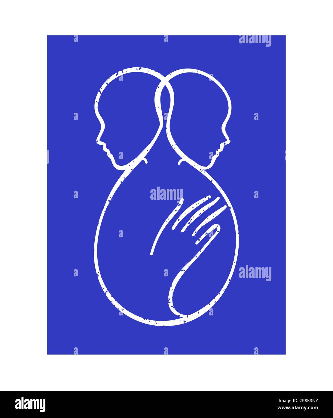 Two women one man couple in love Stock Vector Images - Alamy